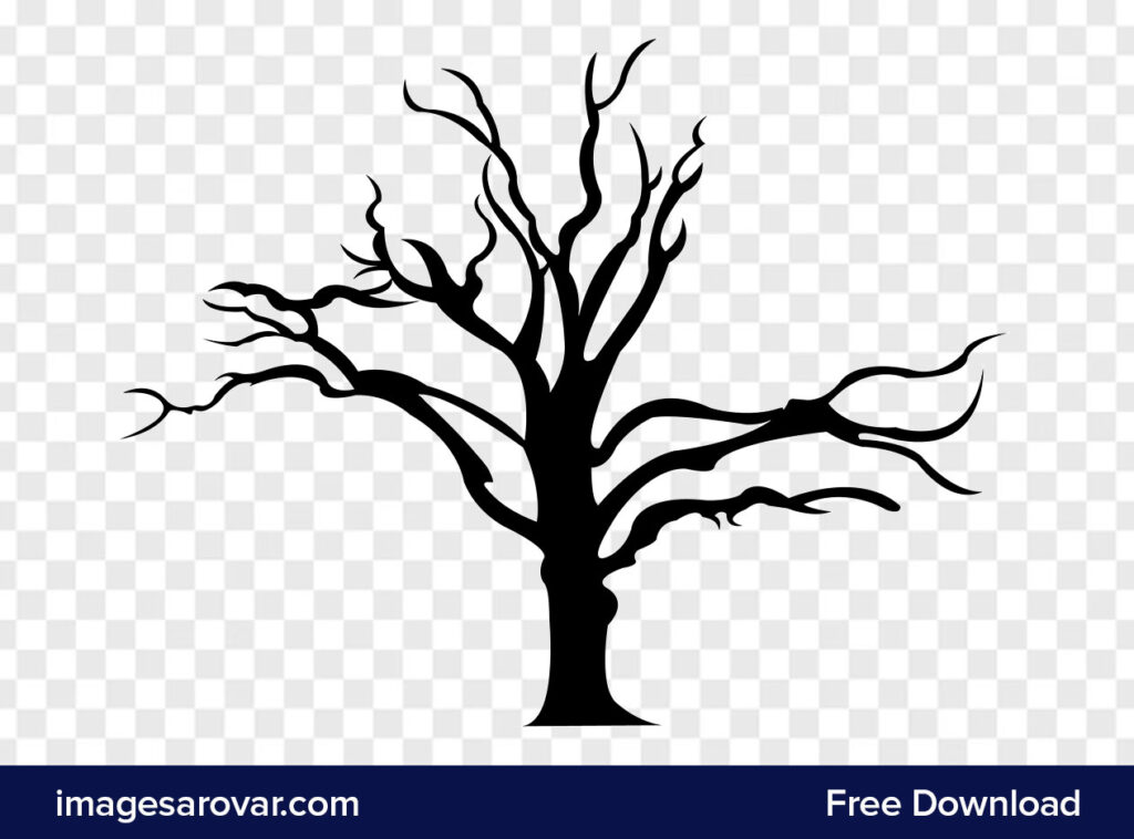 Dead Tree Silhouette Png Vector Clipart Free Download - Image Sarovar ...