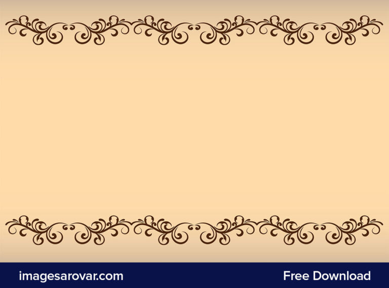 Cream Background With Traditional Border Vector Illustration - Image ...
