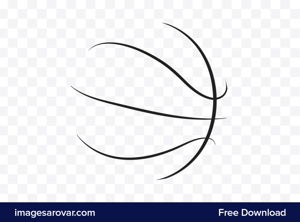 Basketball Black And White Clipart Icon Vector Png Free Download ...
