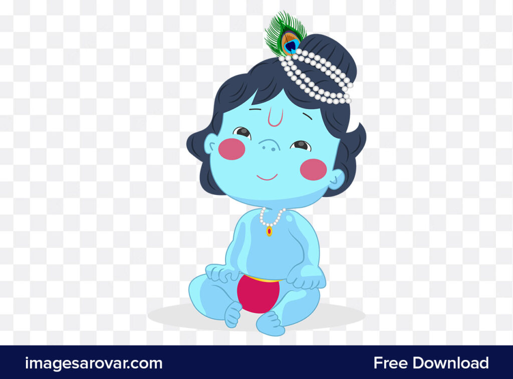 Happy Janmashtami | Shri Krishna Lifted The Govardhan Parvat Vector ...